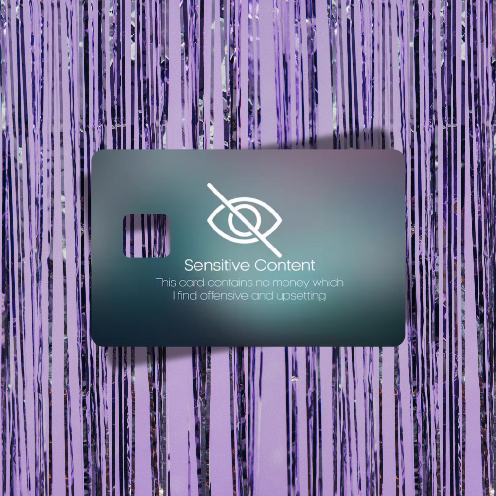 Sensitive Content | Credit Card Skin | Lavender & Rage