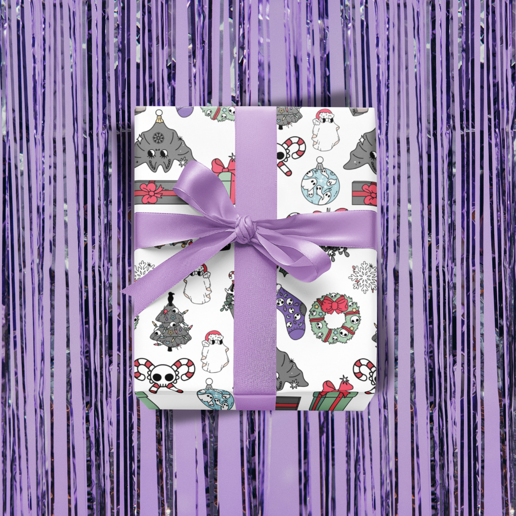 Festive and Feral Wrapping Paper | Lavender & Rage